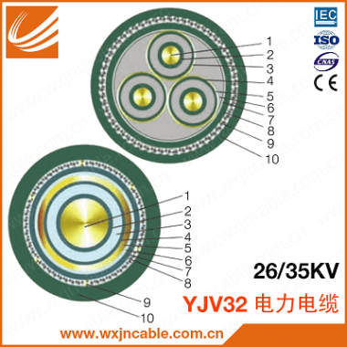 26/35KV 高压电缆YJV22 | 铠装电力电缆 |江南电缆|五彩|CE认证